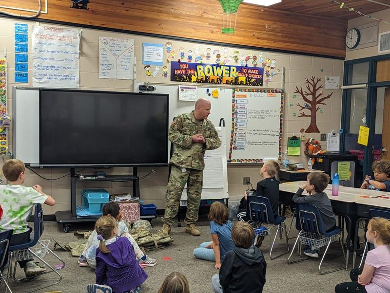 National Guard Visitors at RF/CC | Robert Frost Elementary School